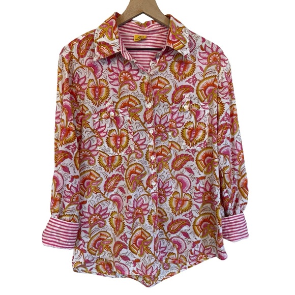 Roberta Roller Rabbit | Tops | Roberta Roller Rabbit Cotton Button Down ...